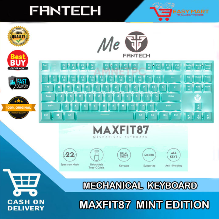 EasyMart Best Buy Fantech Gaming Keyboard MAXFIT87 MK856 Mint Edition ...