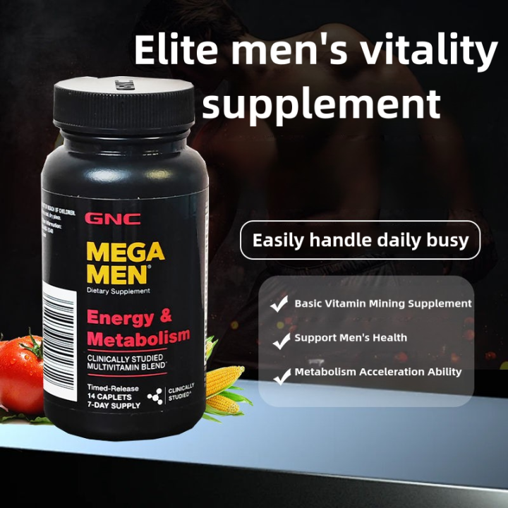 GNC Men's Energy Metabolism Tablets 14 Capsules-Multi-Dimensional ...