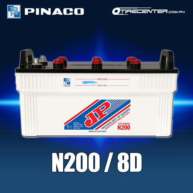 N200 / 8D Pinaco JP Battery, Dry Charged without Battery Solution ...
