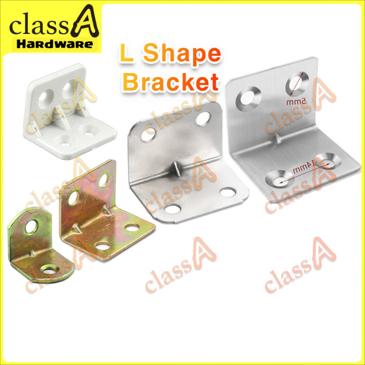 ClassAHW PVC L Shape Stainless Steel Bracket Metal Drawer Kitchen ...