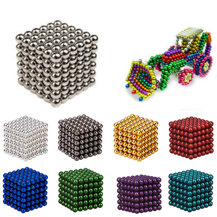 3mm Colorful 216PCS Balls Toys Puzzle Magnet Decompression Building ...