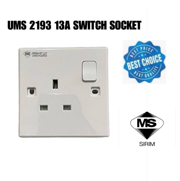 UMS 6 Series 13A 1gang Switched Socket Outlet 2913 | Lazada
