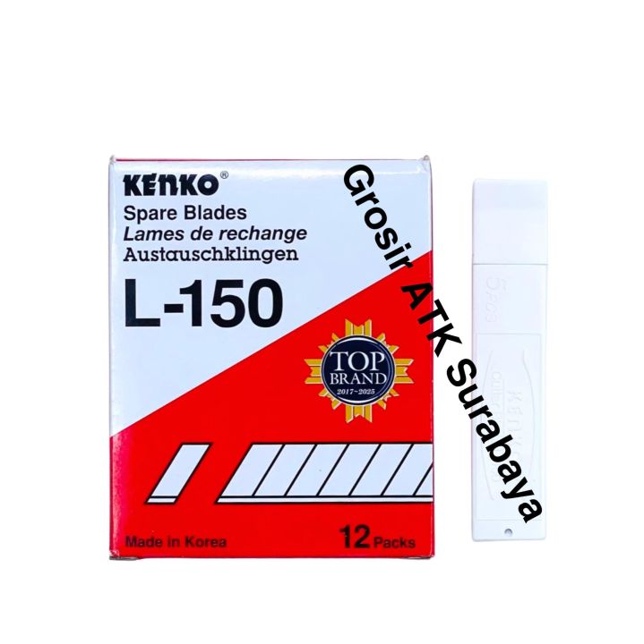 ( DAPAT 1 TUBE ) ISI CUTTER KENKO L-150 / Refill Pisau Cutter Cuter ...