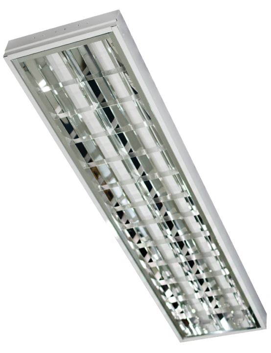 Megalight 2x 18w Troffer Fixture Louver Housing Lightning Office ...