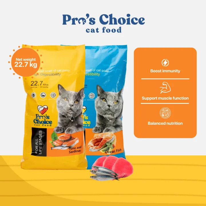 Pro's Choice Cat Food 22.7 Kg or 7 Kg Ocean Fish, Tuna & Sardines ...