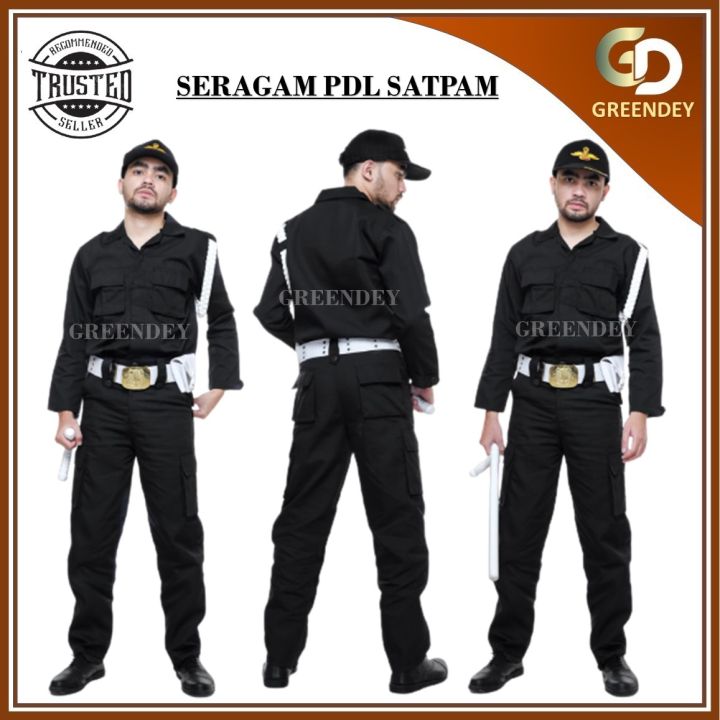BAJU SERAGAM PDL SATPAM / SERAGAM PDL SATPAM LENGKAP / BAJU SATPAM FULL SET LENGKAP ATRIBUT ...