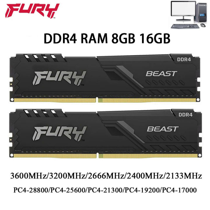 [3 Year Warranty]Memoria RAM DDR4 8GB 16GB 2400 2666 3200MHz Memory 288Pins DIMM 1.2V 21300 ...