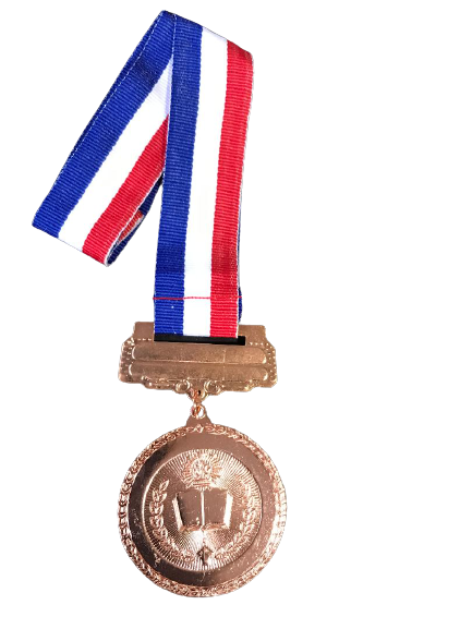 Deped Medals Book And Torch With Bister 5 cm Bronze ( 10 Pcs Per Order ...