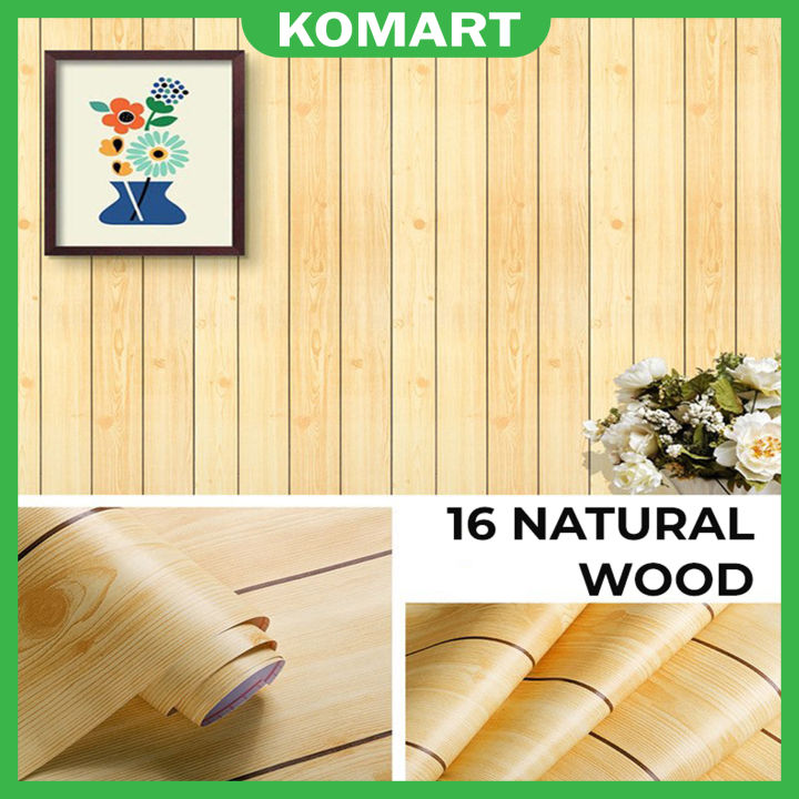 16 Natural Wood Wallpaper Wall Sticker Self Adhesive Wall Paper Home ...