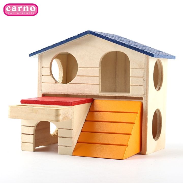 [Carno] Hamster house wooden bed pet toy nest | Lazada Singapore
