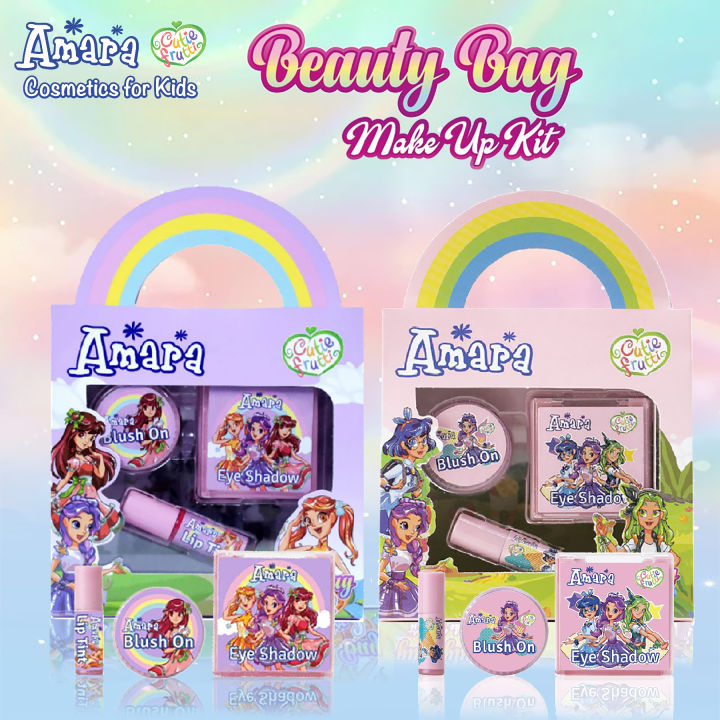 Amara Kids Beauty Bag Make Up Kit mainan anak aman Riasan Anak Halal ...