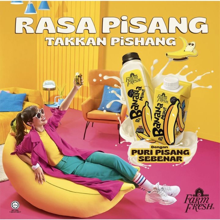 Farm Fresh Banana Milk 200ML UHT Susu Pisang | Lazada