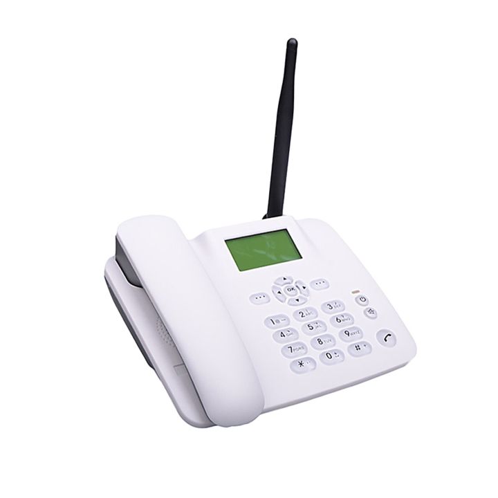 2 Fixed Wireless Phone 2G Desktop Telephone SIM Card Cordless Phone ...