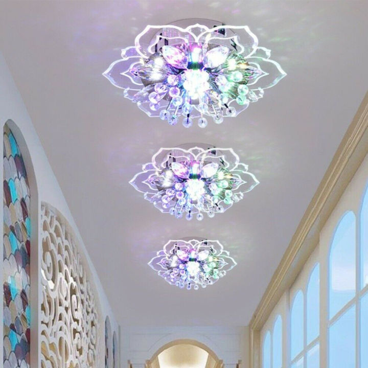Home Taste Modern LED Crystal Ceiling Lights Hallway Living Room ...