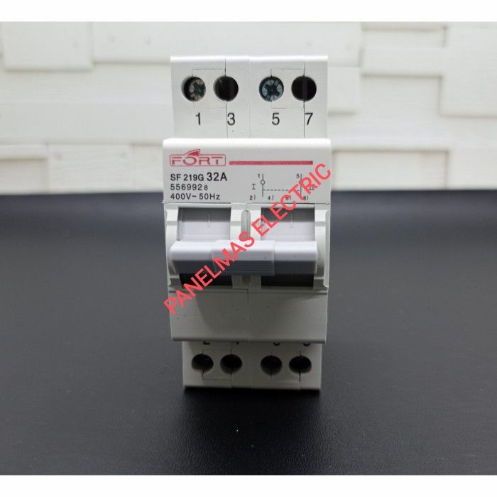 COS CHANGE OVER SWITCH OHM SAKLAR FORT 2P 32A TYPE SF219G-32 MODEL MCB ...