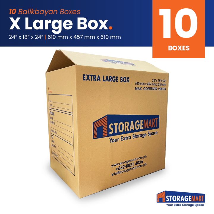 StorageMart Balikbayan Box 24x18x24 (10pcs) | Lazada PH
