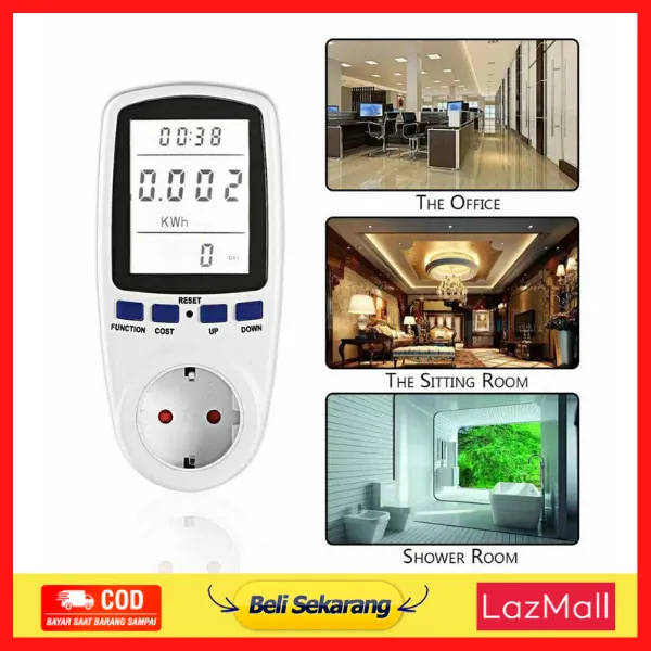 Alat kWh Meter Pengukur Biaya Lisrik Rumah Multifungsi Watt Meter Ada ...