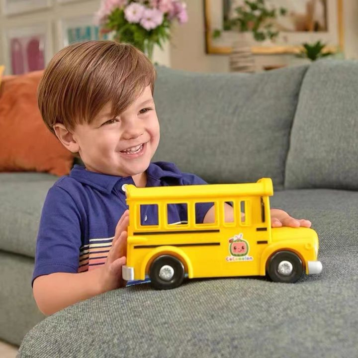 Cocomelon Super Baby jojo English animated yellow school bus bus doll ...