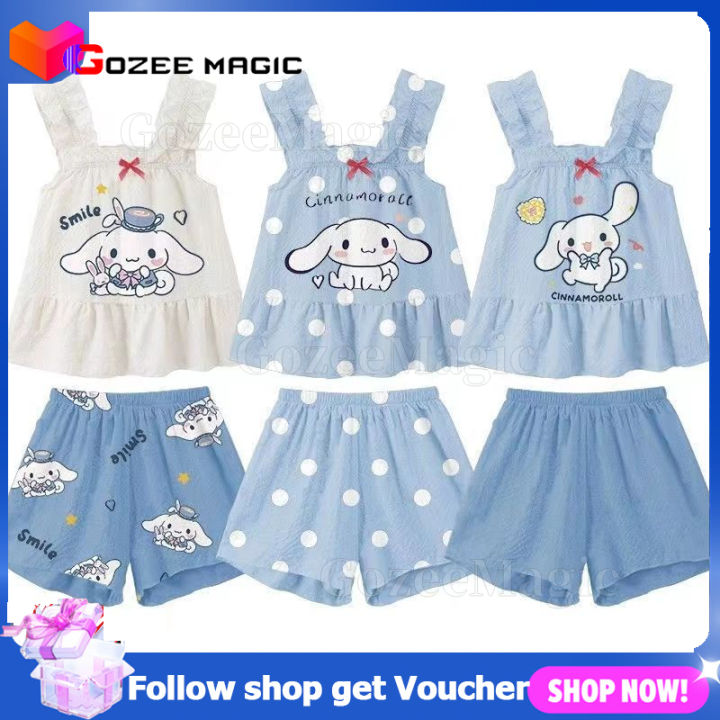 Kuromi Cinnamoroll Pyjamas Kids Girl Clothing Sanrio Melody Baby Cute ...
