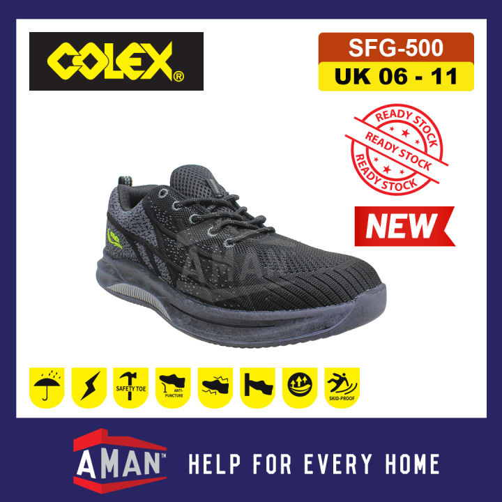 COLEX Safety Fashion Stylish Affordable Steel Toe Cap Shoes SFG-500 ...