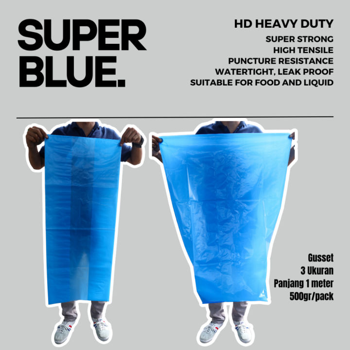 CLEARANCE SALE Plastik Besar Biru, kuat 25kg, Food Grade, Carton Liner ...