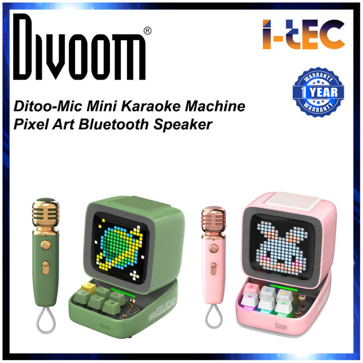 Divoom Ditoo-Mic Mini Karaoke Machine Pixel Art Bluetooth Speaker | Lazada