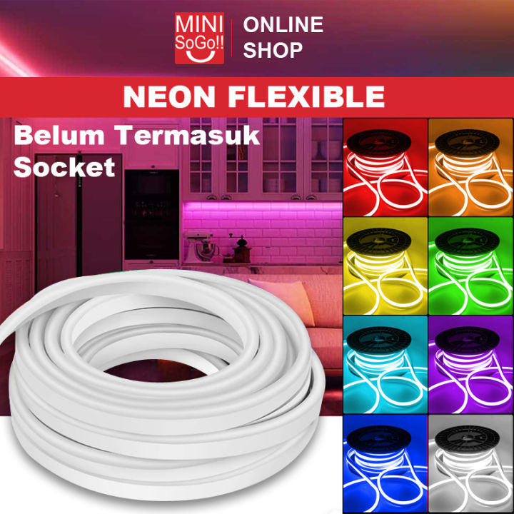 Lampu LED Neon Flex Strip Light Flexible 220V IP65 Waterproof / Socket ...