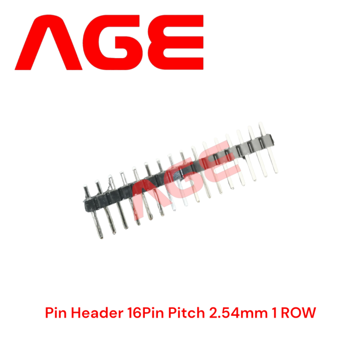 Pin Header 16 PIN Pitch 2.54mm 1 ROW | Lazada.co.th