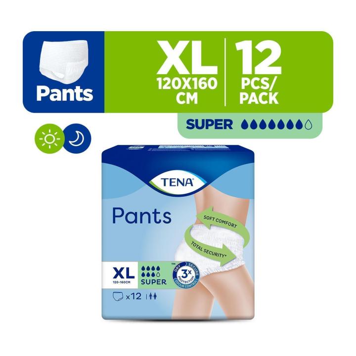 TENA PROskin Pants Super Unisex Adult Diapers - XL | Lazada Singapore
