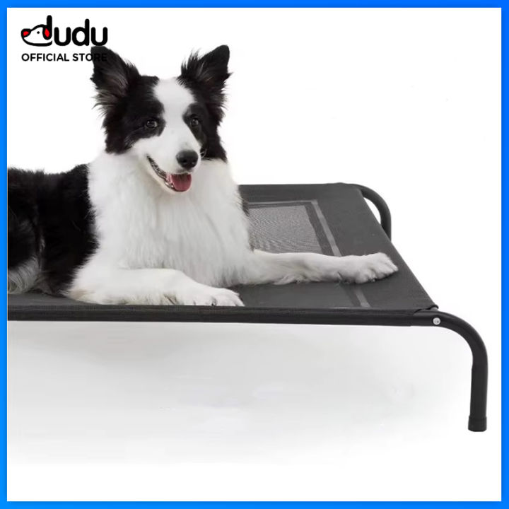 DUDU Pet Elevated Dog Cot Bed Cooling Raised Pet Bed for Medium Dogs ...