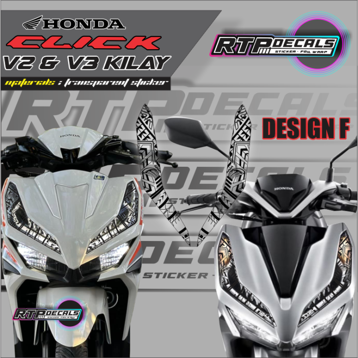 Kilay Sticker For Click V2 (Left and Right) | Lazada PH