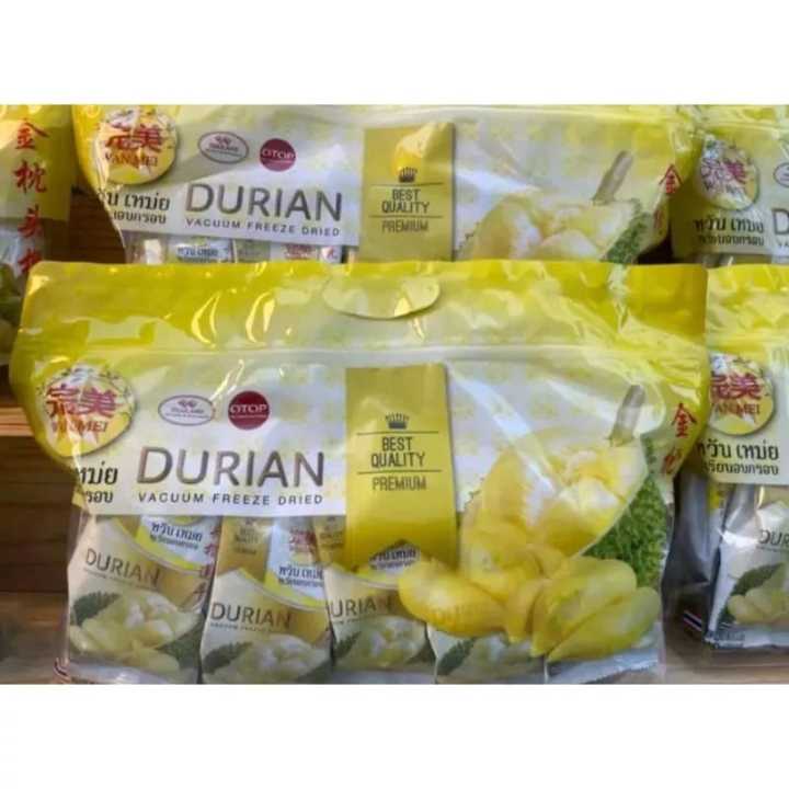 Dry Durian / Dried durian / Durian vacuum / Freeze Wan Mei ORI SNACK ...