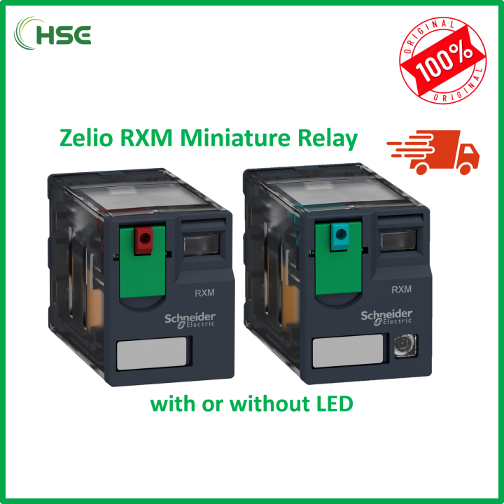[7 Options] SCHNEIDER Zelio RXM Miniature Relay with or without LED - hse | Lazada