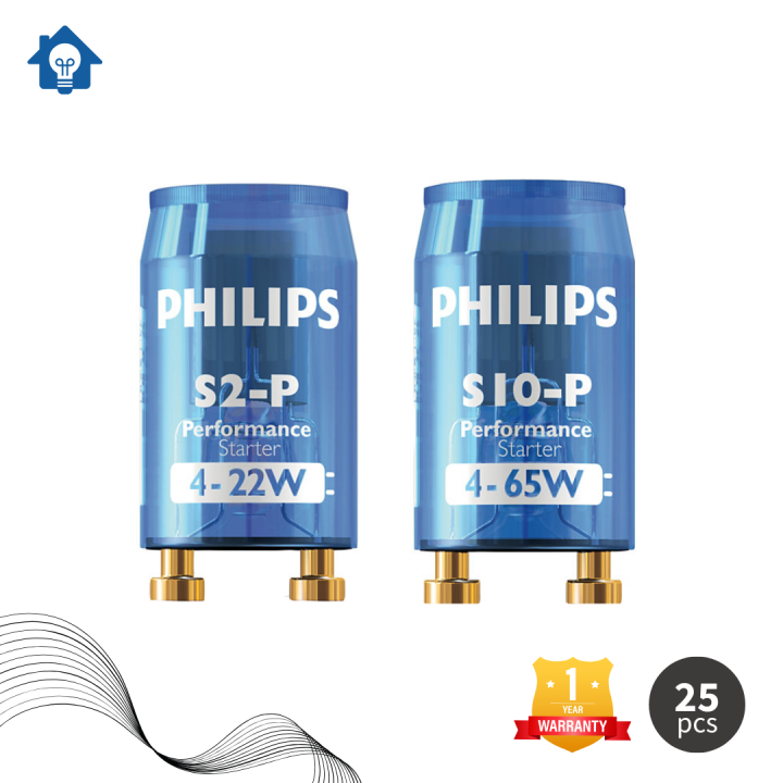 Philips TLD S2 S10 Fluorescent Safety Starter ( 25 pcs ) | Lazada