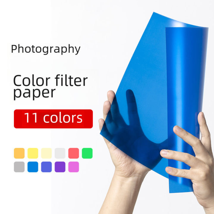 【Hot】 Photography Color Filter Paper 11 Color Temperature Filter Paper ...
