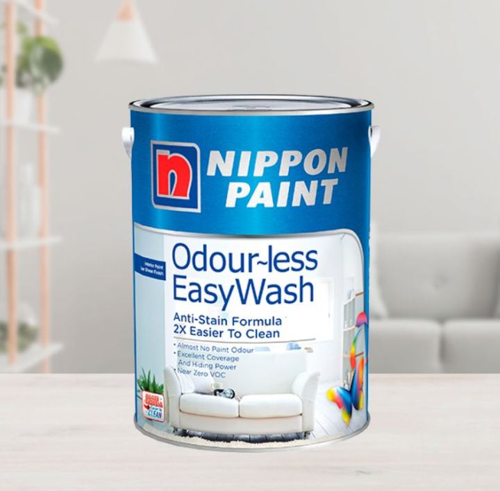 Nippon Paint Odour-Less Easy Wash Gray Cotton NP N 1983 P | Lazada Singapore