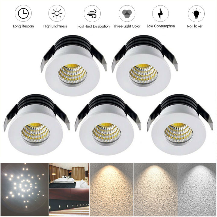 5Pcs Spot Lamp Mini Downlight Ceiling Kit Small LED 3w | Lazada.co.th