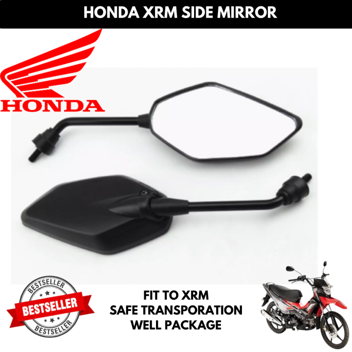 LEGIT 1 PAIR HONDA XRM 110 /125 LONG STEM SIDE MIRROR YAMAHA MOTORCYCLE ...
