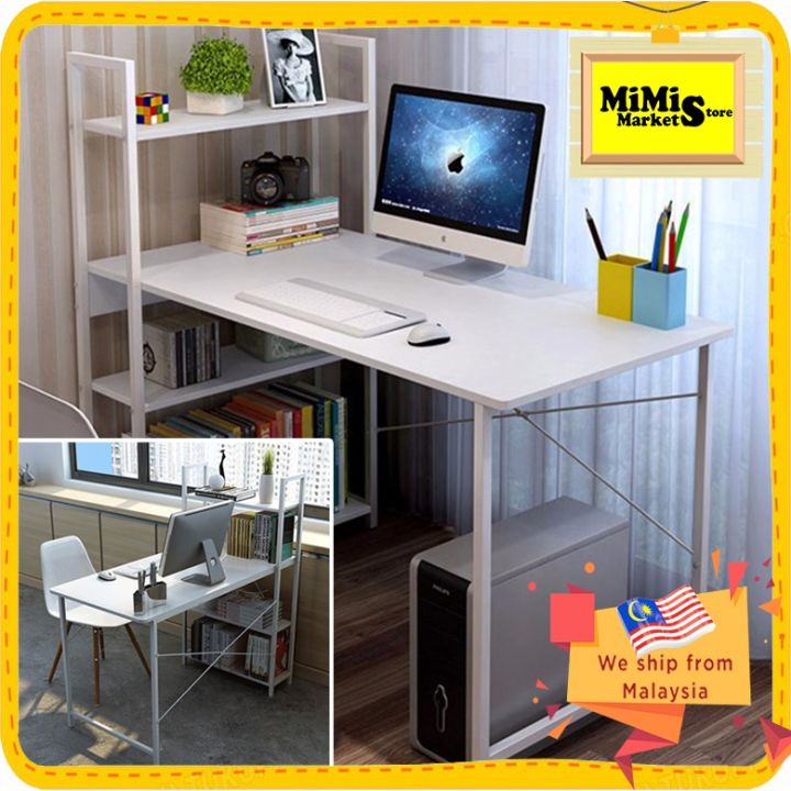 MIMI Computer desk desktop home simple bookshelf desk single computer ...