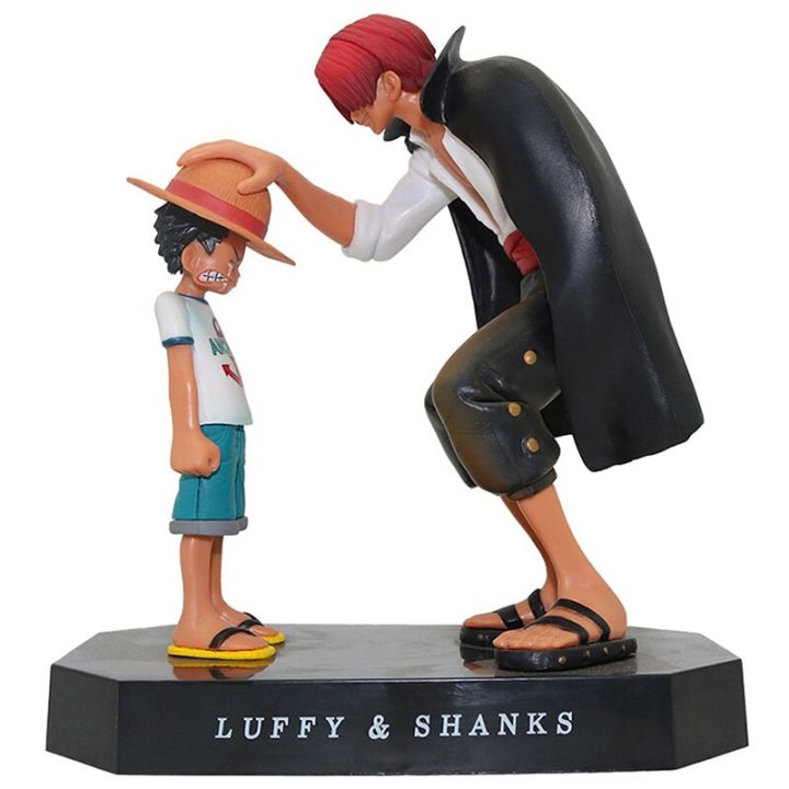 Anime One Piece Action Figures Luffy Shanks Childhood Dream Straw Hat ...