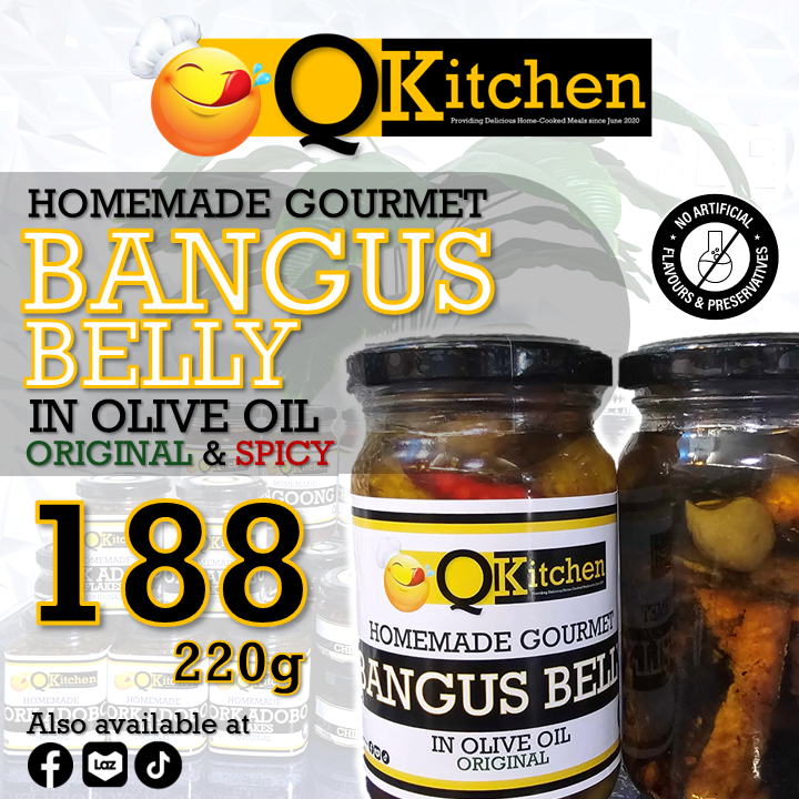 QKitchen Homemade Gourmet Bangus Belly in Olive Oil - Slowcooked and ...