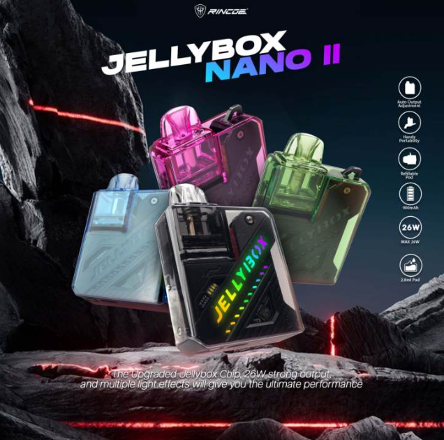 RINCOE JELLYBOX NANO 2 KlT 26W 900mAh l BUITT IN BATTERY POD KIT | Lazada