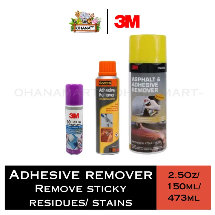 3M Adhesive Remover - Fast Acting, no residues! Comes with refreshing ...