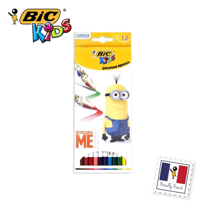 Bic Minions Colored Pencils 12 Colors Lazada Ph