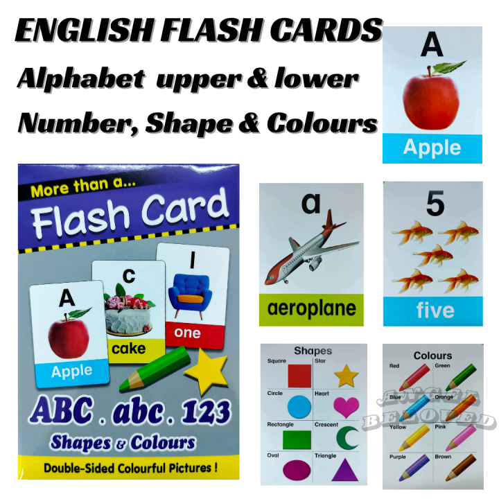 Alphabet Flash Card Kad ABC Flash Card for baby Flash Card for kid ...