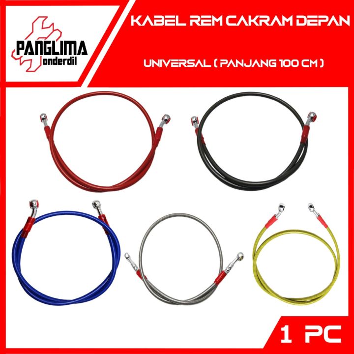 Kabel Rem Depan Universal-Semua Jenis Motor Silver-Hijau-Merah-Kuning ...