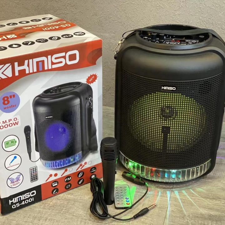 Kimiso QS-4001 [8 inch] Super Bass Portable Bluetooth Karaoke Party ...
