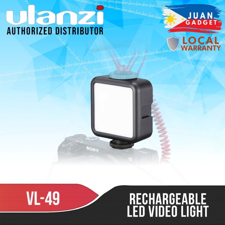warmly welcome your arrival. Ulanzi VL-49 VL49 Rechargable LED Video Light On Camera Mini Vlog ...