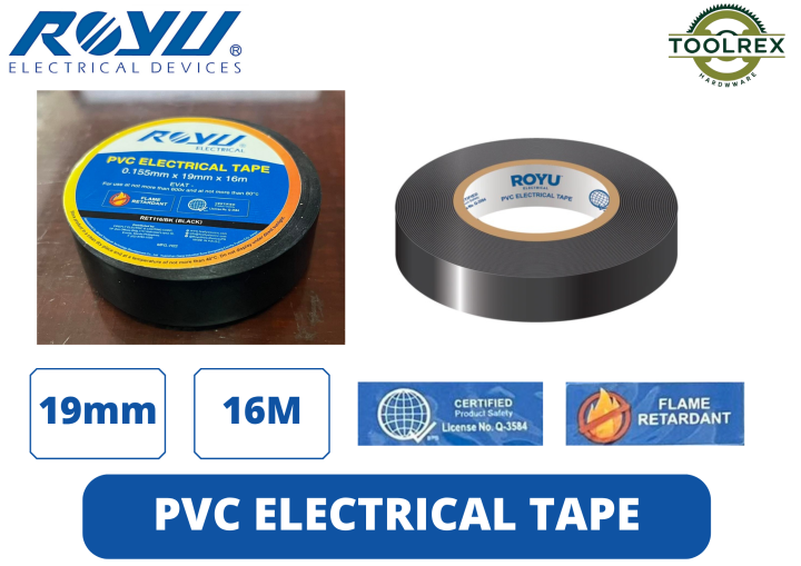 ROYU PVC ELECTRICAL TAPE (4&16 METERS ) sold seperately | Lazada PH