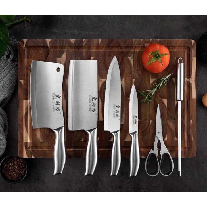 High Quality Stainless Steel Multifunction Kitchen Knife Sets 6-Piece ...
